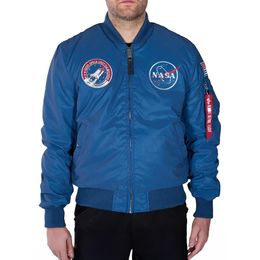 Alpha Industries Between-Season Jacket 'MA-1 NASA Reflective' male Blue size S