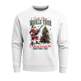 Neverless Sweatshirt 'Santa World Tour' male White size 3 XL
