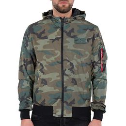 Alpha Industries Between-Season Jacket 'MA-1 LW Hooded Refl' male Mixed colors size S