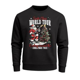 Neverless Sweatshirt 'Santa World Tour' male Black size 4XL