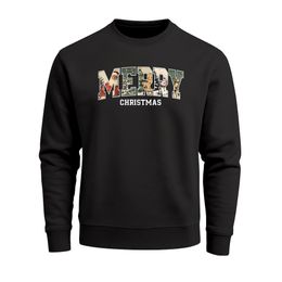 Neverless Sweatshirt 'Merry Christmas' male Black size XL