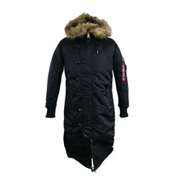 Alpha Industries Winter Jacket 'Long Fishtail' female Black size S