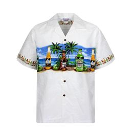 Pacific Legend Button Up Shirt 'Corona Brustdruck' male White size M