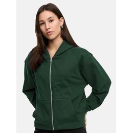 Daily Cotton Sweatjacke 'DCLUGO' Damen Gr&ouml;&szlig;e S gr&uuml;n