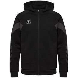 Hummel Athletic Zip-Up Hoodie male Black size XS
