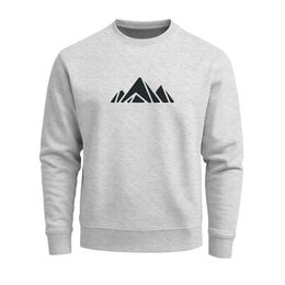 Neverless Sweatshirt 'Berg Polygon' male Grey size 3 XL