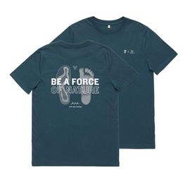 Vivobarefoot Force Of Nature T-Shirt Bekleidung Unisex blau