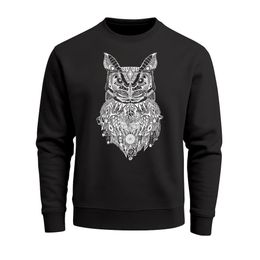 Neverless Sweatshirt 'Boho Owl' male Black size L