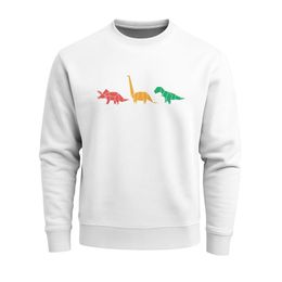 Neverless Sweatshirt 'Geometric Dino' male White size XXL