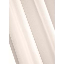 bonprix Gardinen aus recyceltem Material (2er Pack), beige, Gr.300x135 cm, Schlichte nachhaltige Gardinen im 2er Pack