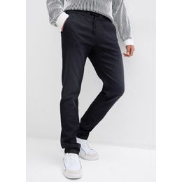 bonprix Slim Fit Sweat-Jeans Straight, schwarz, mit Baumwolle