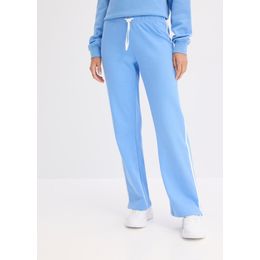 bonprix Sweathose aus reiner schwerer Baumwolle (2er-Pack ), blau, Gr.32/34 (XS), Basic-Jogginghose im 2er-Pack aus einem schweren Stretch-Material, Straight Fit, 100% Baumwolle (organic)