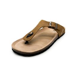 THIES T-Bar Sandals 'THIES 1856 Eco Bio Thong Sandal' female Brown size 40