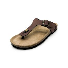 THIES Zehentrenner 'THIES 1856 Eco Bio Thong Sandal' Damen Gr&ouml;&szlig;e 45 schoko