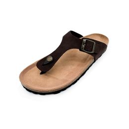THIES Zehentrenner 'THIES 1856 Eco Bio Thong Sandal' Damen Gr&ouml;&szlig;e 42 dunkelbraun