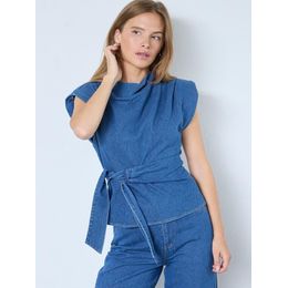 Co'Couture co'couture Blusentop 'Kimmi' Damen Gr&ouml;&szlig;e L blue denim