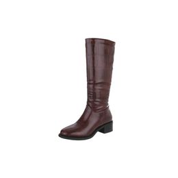 Ital-Design Stiefel Damen Gr&ouml;&szlig;e 40 weinrot Winterschuhe