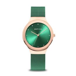 Bering Uhr 'Classic' Damen Gr&ouml;&szlig;e One Size gold / smaragd