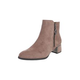 Ital-Design Stiefelette Damen Gr&ouml;&szlig;e 36 hellbraun Winterschuhe