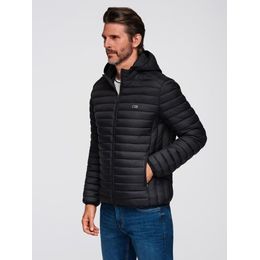 Ombre Winter Jacket 'OM-JALP-0295' male Black size XXL