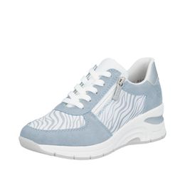 Rieker Sneaker Damen Gr&ouml;&szlig;e 43 rauchblau / azur / silber / wei&szlig;