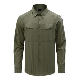 YOUTHUP Button Up Shirt male Green size L