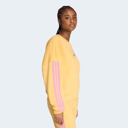 adidas Sportswear Sportsweatshirt Damen Gr&ouml;&szlig;e M hellgelb / rosa