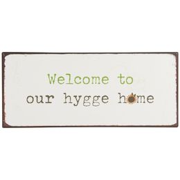 IB Laursen Metallschild Welcome to our hygge home skandinavische Deko Online Shop