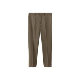 Mango Man Pleated Pants 'Paris' male Brown size 46