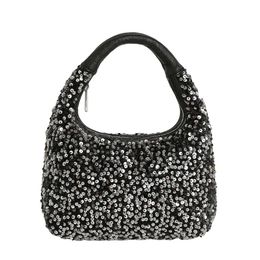 Collezione Alessandro Shoulder Bag 'Pailetten' female Silver size One Size