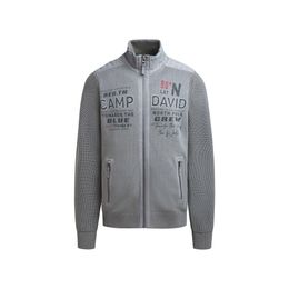 CAMP DAVID Strickjacke Herren Gr&ouml;&szlig;e S blau / grau / rot
