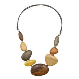 Collezione Alessandro Necklace 'Wood' female Brown size Onesize