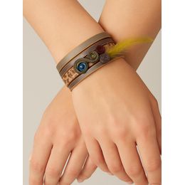 Collezione Alessandro Armband 'India' Damen Gr&ouml;&szlig;e 20 cm khaki