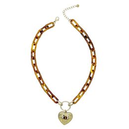 Collezione Alessandro Necklace 'Golden Eye' female Brown size Onesize