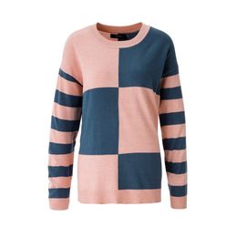 Aniston CASUAL Pullover Damen Gr&ouml;&szlig;e XS/S petrol / rosa