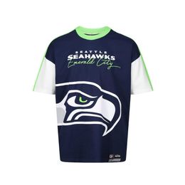 Recovered T-Shirt 'NFL Seahawks Seattle Cut and Sew Oversized' Herren Gr&ouml;&szlig;e XL blau