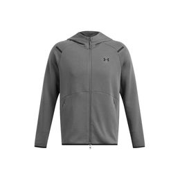 Under Armour Athletic Zip-Up Hoodie 'Unstoppable' male Grey size 4XL