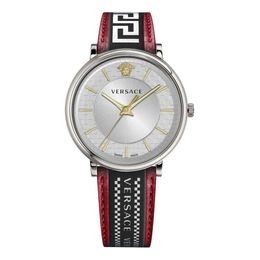 Versace Uhr 'V-CIRCLE' Herren Gr&ouml;&szlig;e One Size gold / rot / silber
