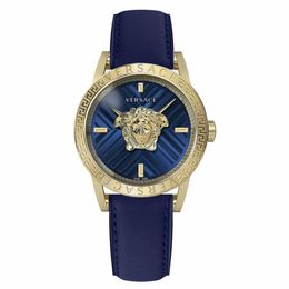Versace Analog Watch male Blue size One Size