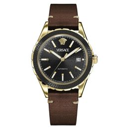 Versace Analog Watch 'Hellenyium' male Brown size One Size