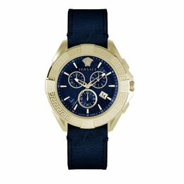 Versace Analog Watch 'Chrono Sporty' male Blue size One Size
