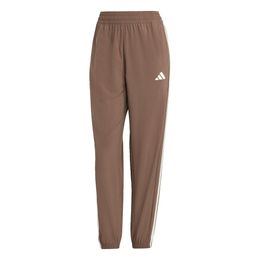adidas Performance Workout Pants 'Train Essentials 3-Stripes Woven' female Brown size M