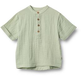 Wheat Button Up Shirt boy Green size 98