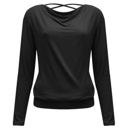 YOGISTAR.COM Performance Shirt 'Ala' female Black size XL