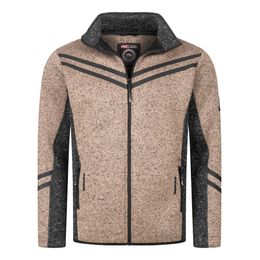 Rock Creek Fleecejacke Herren Gr&ouml;&szlig;e 5XL beige / braun