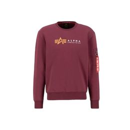 Alpha Industries Sweatshirt 'Alpha Label' male Red size M