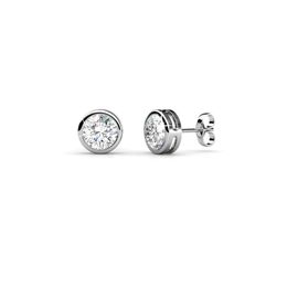 Rougemont Jewellery Earrings 'Funkelnde Ohrstecker 7mm 925 Sterling Silber' female Silver size One Size