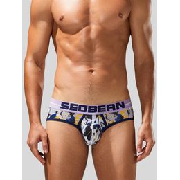 Seobean Panty 'Brief Tropical' male Blue size XL