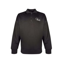 SikSilk Sweatshirt 'Essentials Polo Sweater' male Black size M