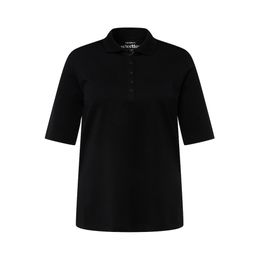 Ulla Popken Poloshirt Damen Gr&ouml;&szlig;e XXXL/4XL schwarz